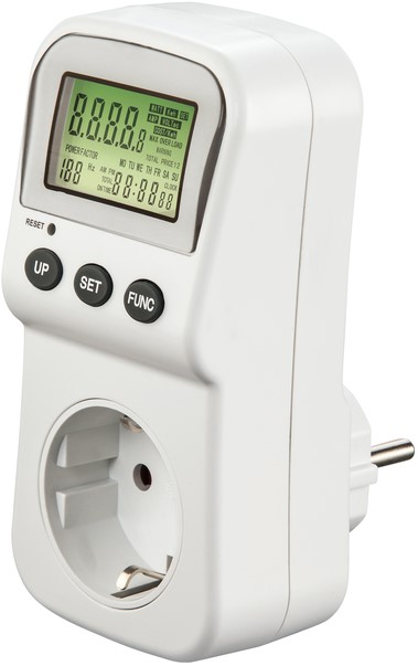 Energiekostenmeter Hama digitaal voor in stopcontact met lcd display ...