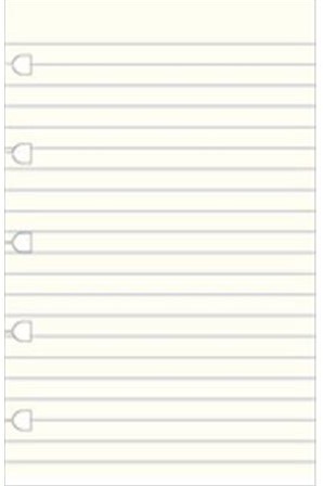 Filofax A6 Notebook Refill Ruled Paper White | Kantoorvakhandel